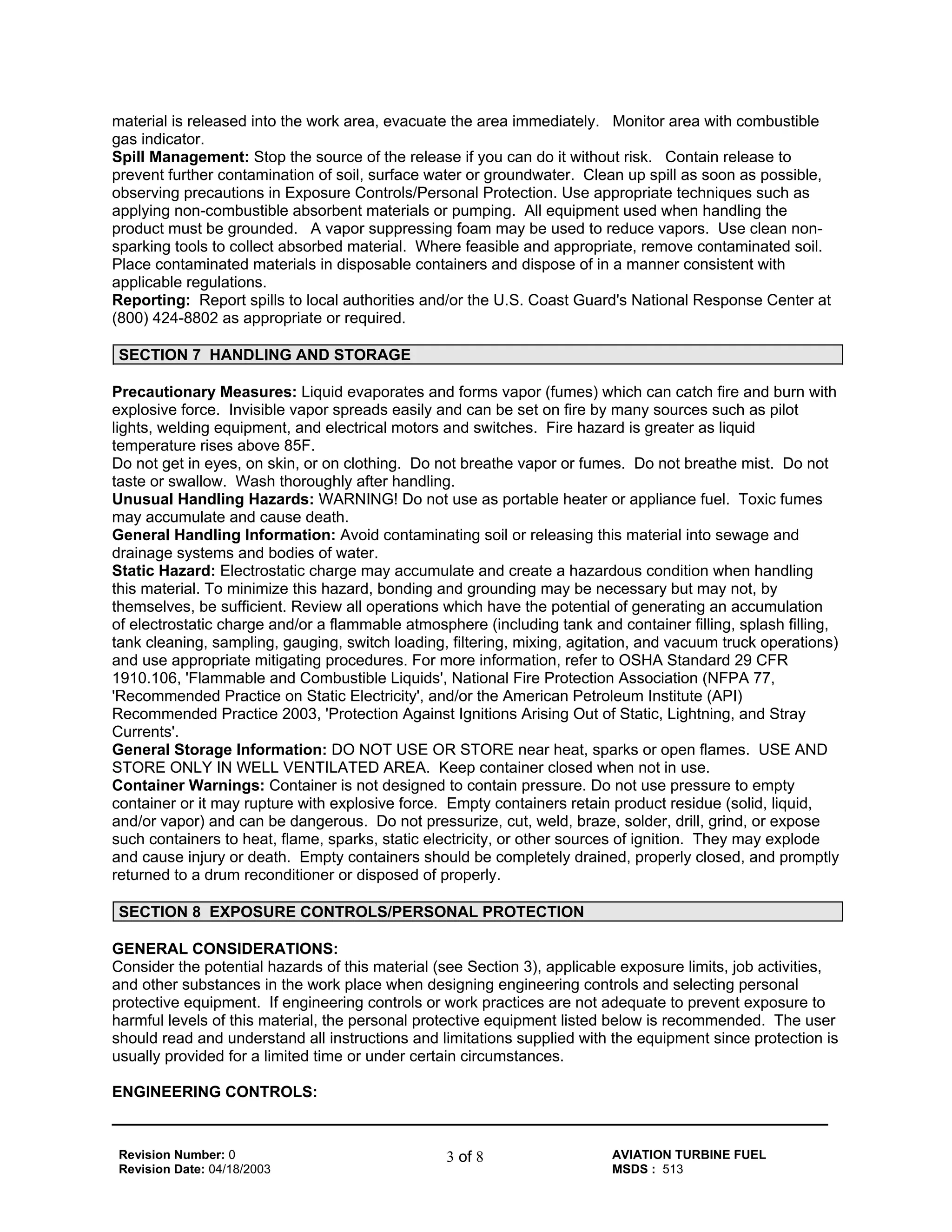 Jet-A with Prist Additive Safety Data Sheet | PDF