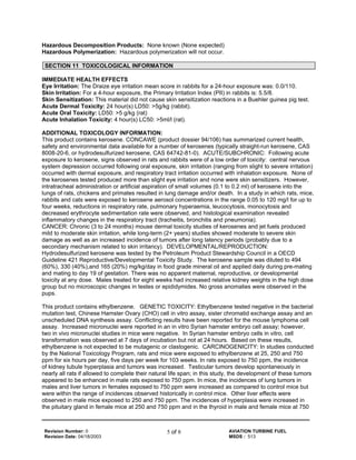 Jet-A with Prist Additive Safety Data Sheet | PDF