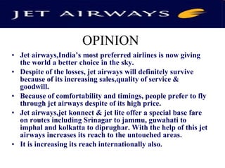 Jet Airways | PPT | Air Travel | Travel Type
