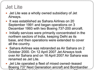 Jet airways | PPTX | Air Travel | Travel Type