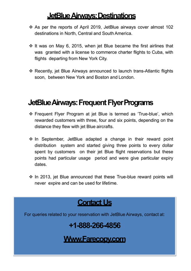 Jet blue airline informaion | PDF | Free Download