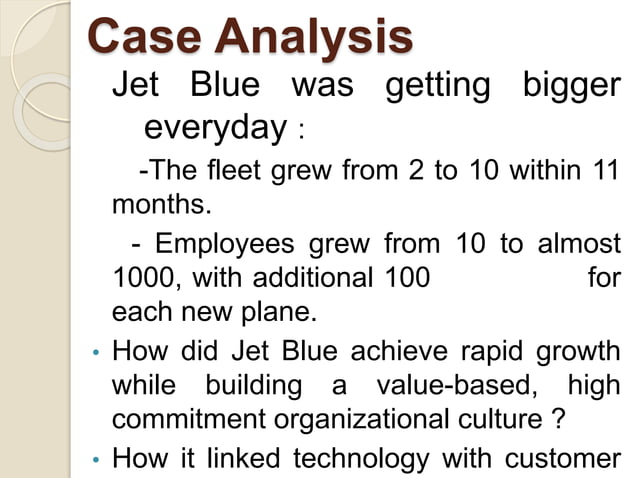 Jet blue case study | PPTX