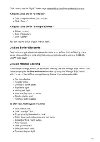 Best Day To JetBlue Airlines Flights Booking | PDF