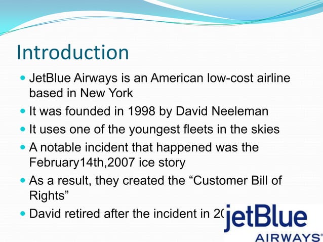 Jetblue Airways- Intro, SWOT, 5 Generic, Porter's 5, Key Sucess Factors etc | PPTX | Air Travel ...