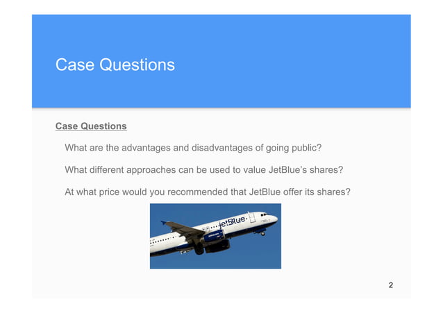 JetBlue Airways IPO Valuation | PDF | Air Travel | Travel Type