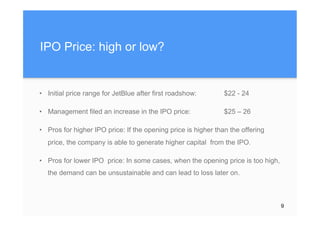 JetBlue Airways IPO Valuation | PDF