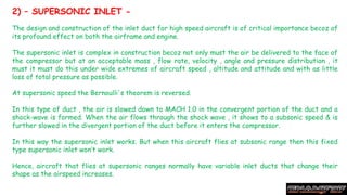 GAS TURBINE ENGINES CONSTRUCTION PART 1 - INLET | PPTX