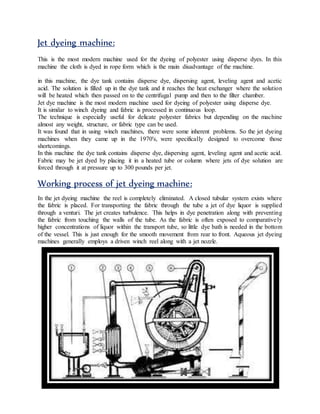 Jet dyeing Machine | DOCX