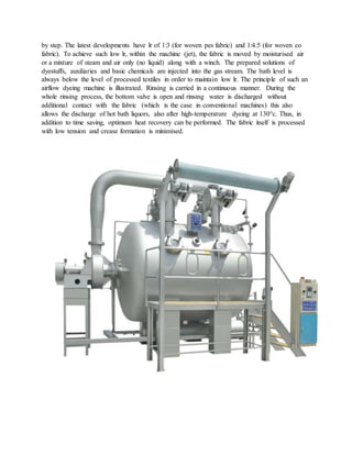 Jet dyeing Machine | DOCX