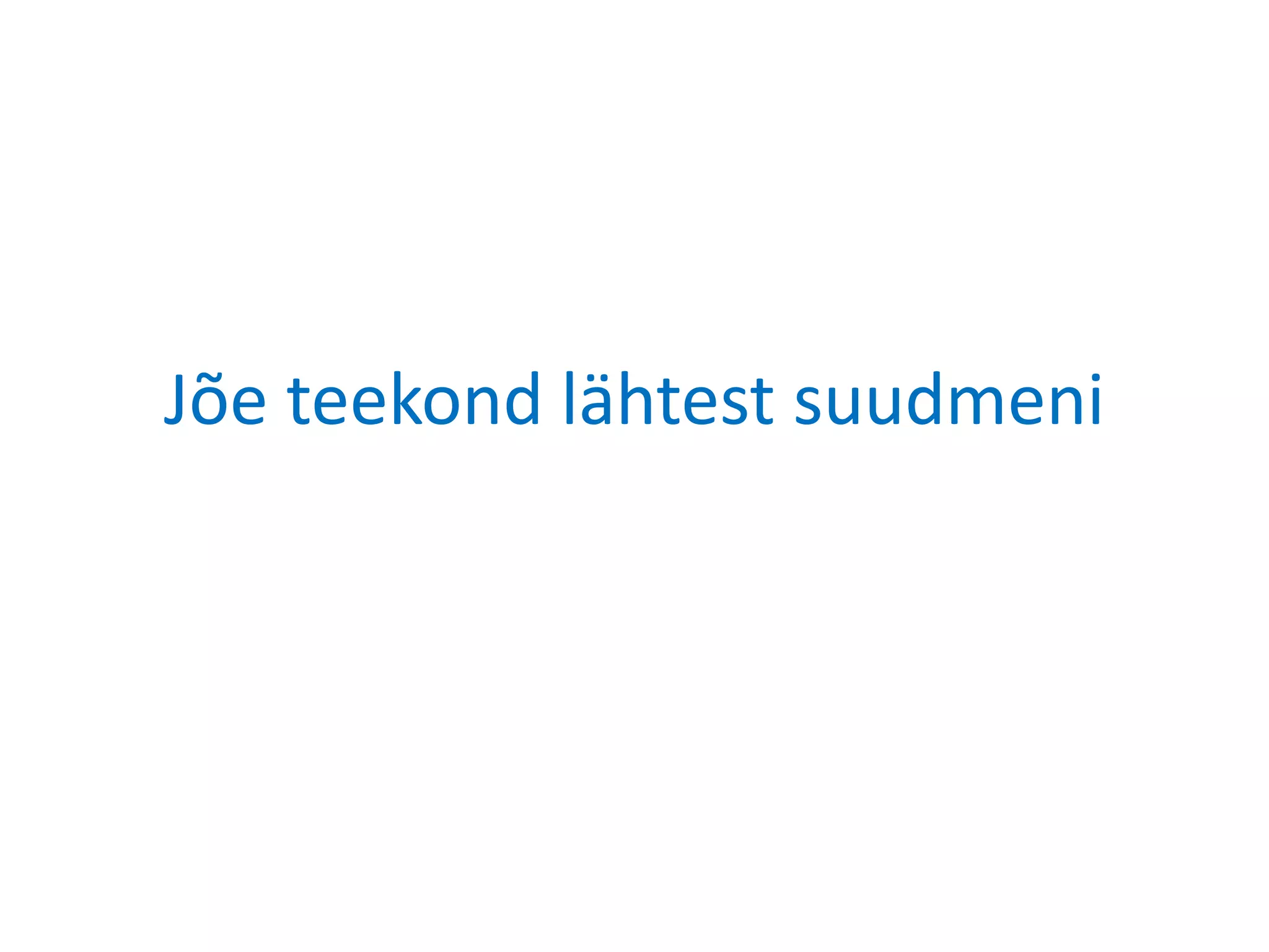 Jõe teekond lähtest suudmeni | PPTX