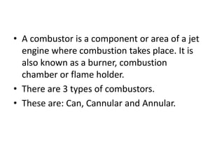 Jet Propulsion: Combustion Chamber | PPTX
