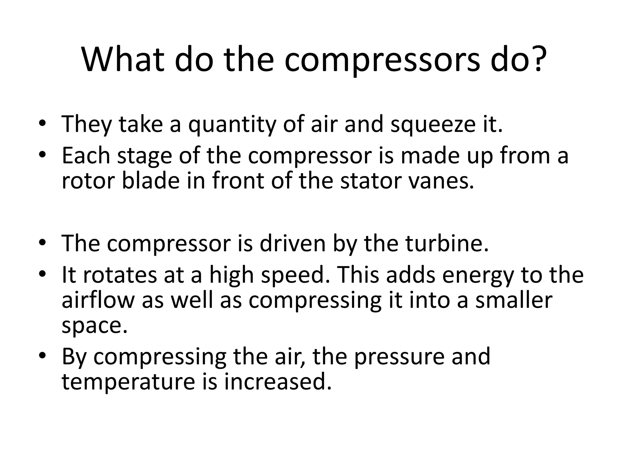 Jet Propulsion: The Compressor and Turbine | PPTX