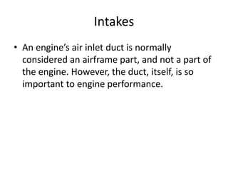 Jet Propulsion: Recap, Intake, Types of compressor, and More | PPTX