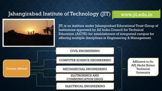 Jahangirabad Institute of Technology | PPT
