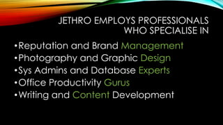 Jethro digital strategy presentation | PPTX
