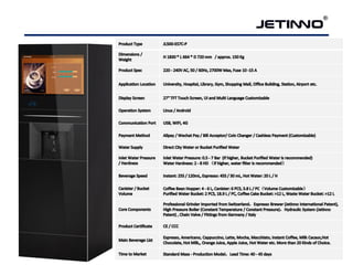 Jetinno free standing coffee vending machine supplier | PPT