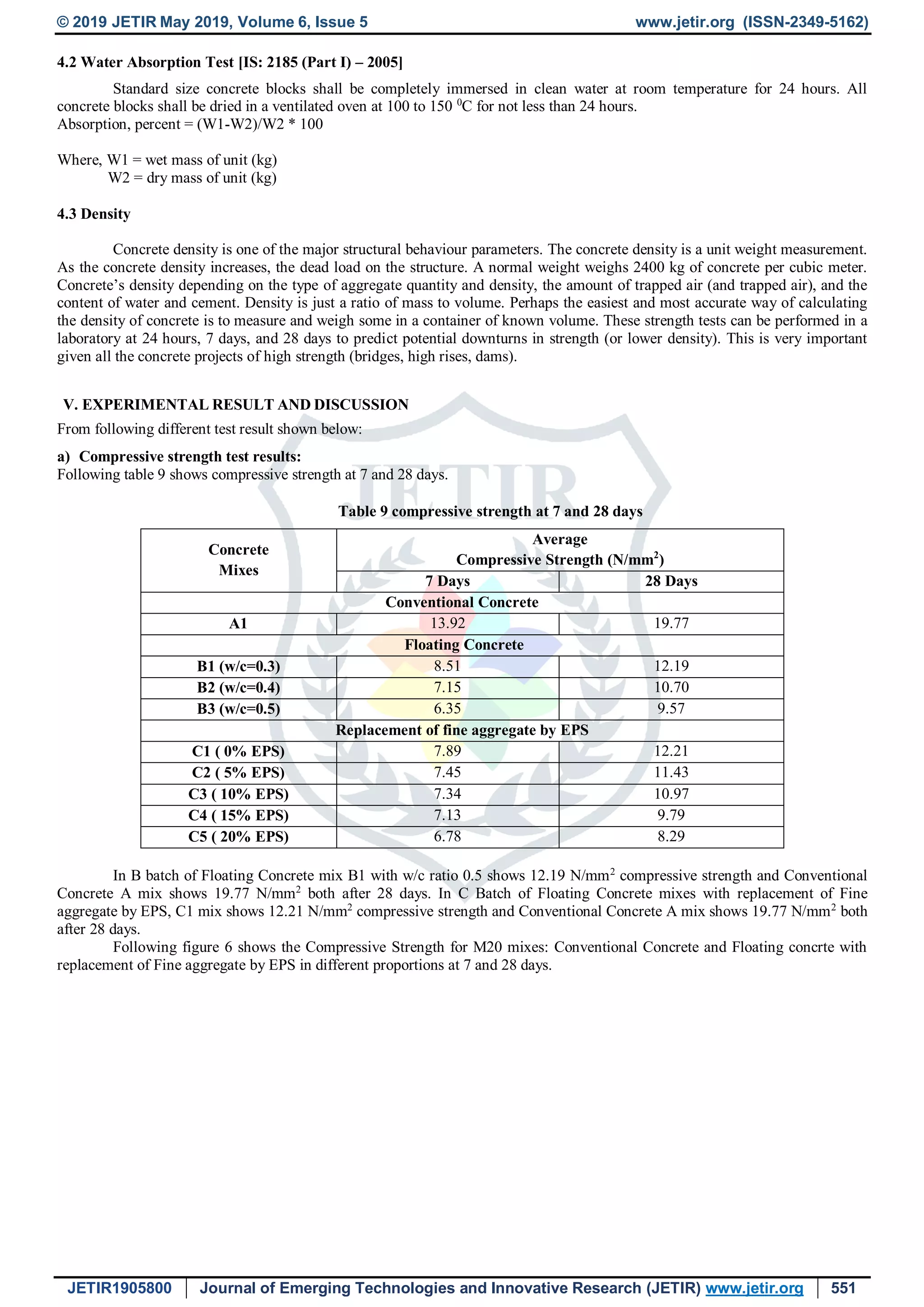 Floating Concrete Research Paper | PDF