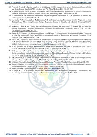 Modeling of EDM Process parameters for MRR of Inconel 600 alloy using RSM | PDF