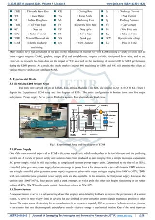 Modeling of EDM Process parameters for MRR of Inconel 600 alloy using RSM | PDF