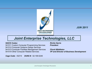 Jet It Presentation Govt Contracting | PPT | Defense Industry | Industries