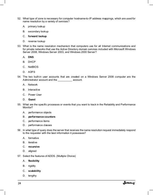 Jetking Questions And Answers 8 5x11 Jetking Questions And Answers 8 5x11