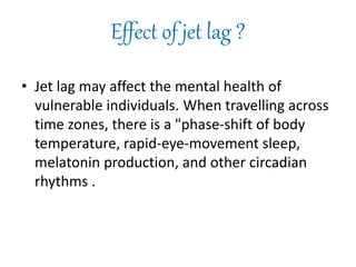 Jetlag & shift work | PPTX