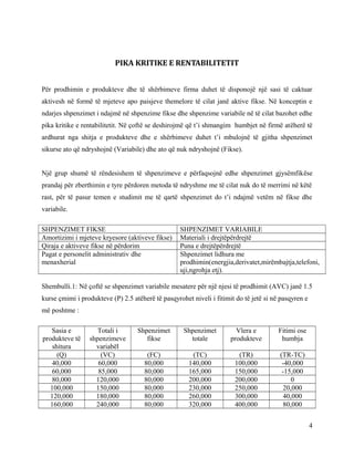 Jetmira Tahirukaj - Analiza e pikës kritike. | DOC