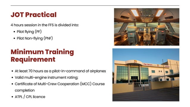 Enroll in Jet Orientation Course Sharjah at Pier Seven | PPT