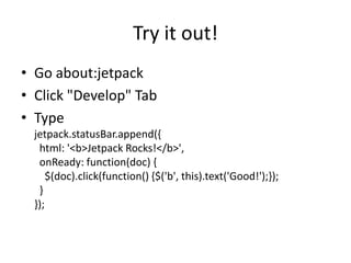 COSCUP Jetpack Lighting Talk | PPT