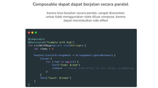 Pemrograman Mobile - JetPack Compose1.pptx | Operating Systems | Computer Software and Applications