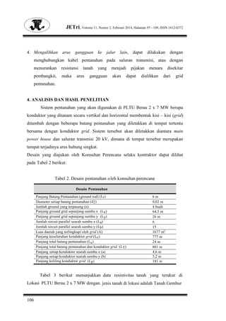 ANALISIS DESAIN SISTEM GRID PENTANAHAN PLTU BERAU KALIMANTAN TIMUR 2 X ...