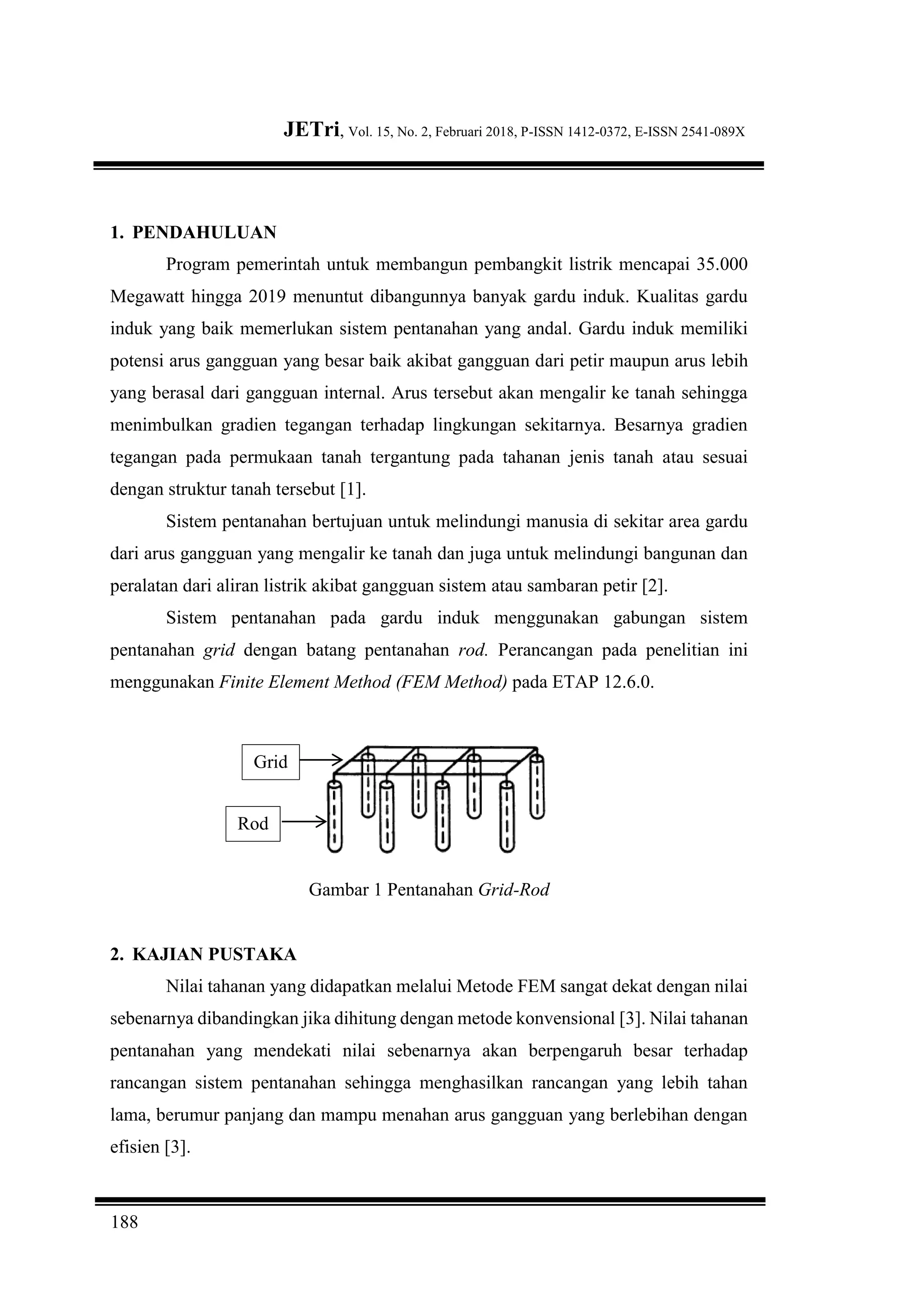 PERANCANGAN SISTEM PENTANAHAN GAS INSULATED SWITCHGEAR 150KV PULOGADUNG ...