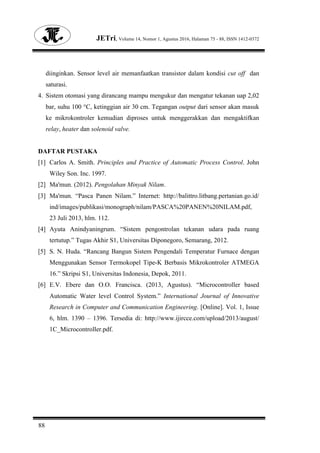 PERANCANGAN SISTEM OTOMASI TEKANAN UAP, SUHU, DAN LEVEL AIR PADA ...