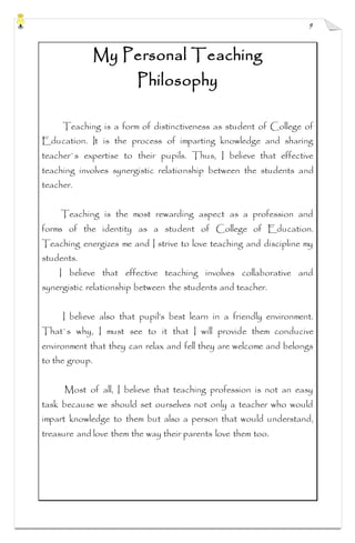 Jetron portfolio in Practice teaching | DOCX