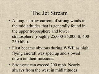 Jet Stream and its concept of climatology | PPT