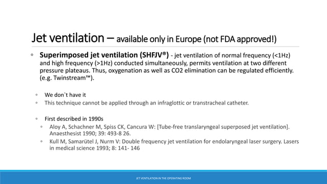 Jet vent 2 8.2021. | PPTX | Lung and Respiratory Health | Diseases and ...