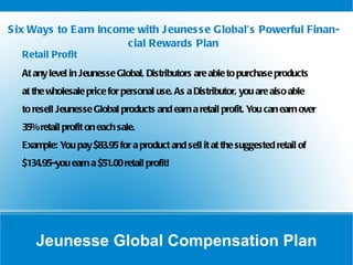 Jeunesse global compensation plan | ODP