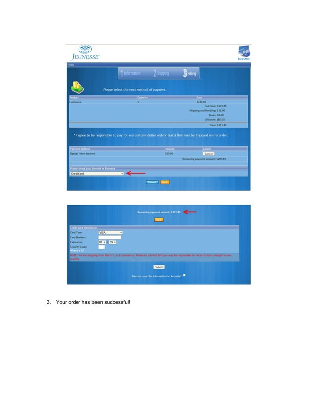 Jeunesse paymentmethodsfinal | PDF