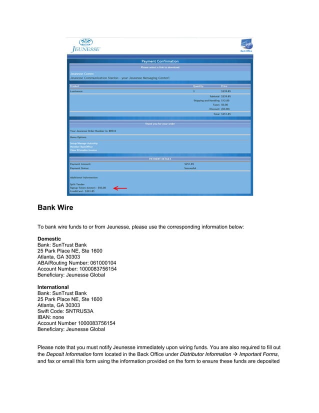 Jeunesse paymentmethodsfinal | PDF