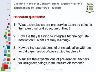 Online Learning Expectations and Experiences of Tomorrow’s Teachers | PPT