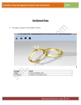 Jewelers shop software user manual by shital infotech | PDF
