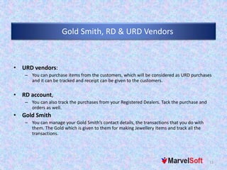 Jewellery Management ERP Software | PPTX