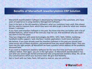 Jewellery Management ERP Software | PPTX