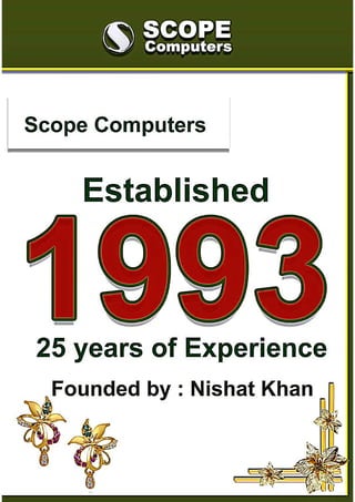 jewellery design syllabus from scope computers jodhpur | PDF