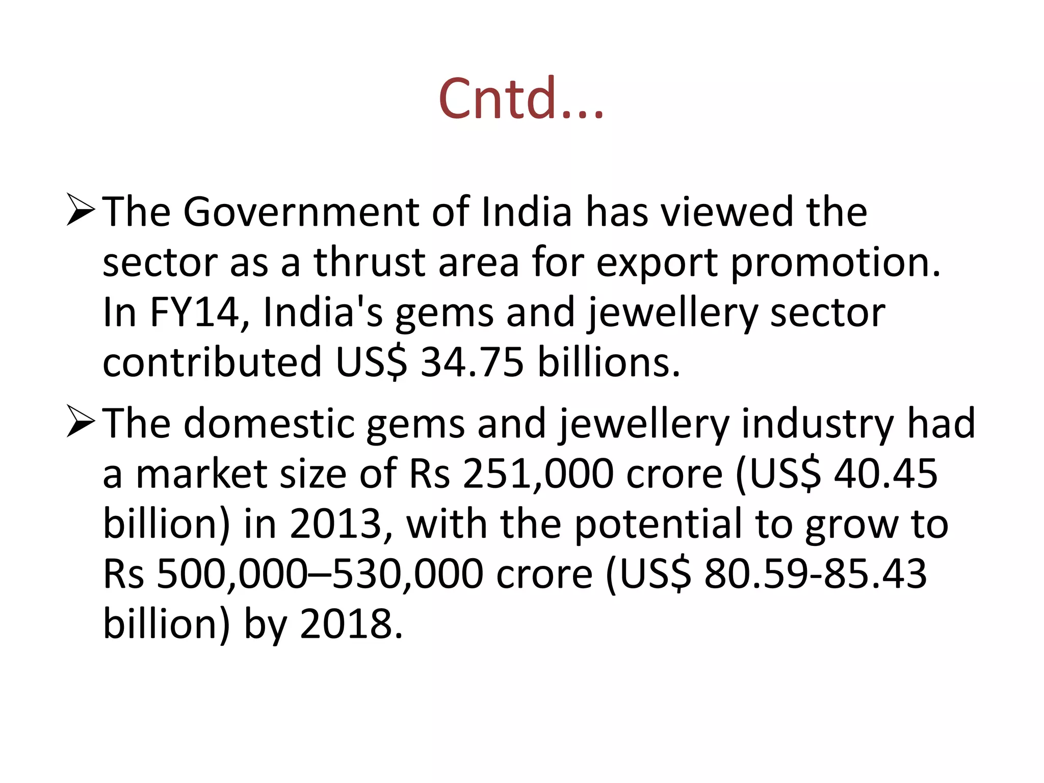 Jewellery industry my ppt | PPTX