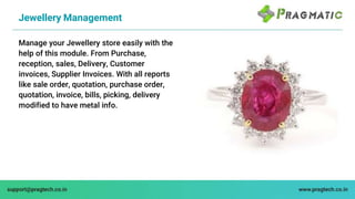Jewellery Management with Odoo | PPTX
