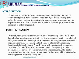 Jewellery management using rfid | PPTX