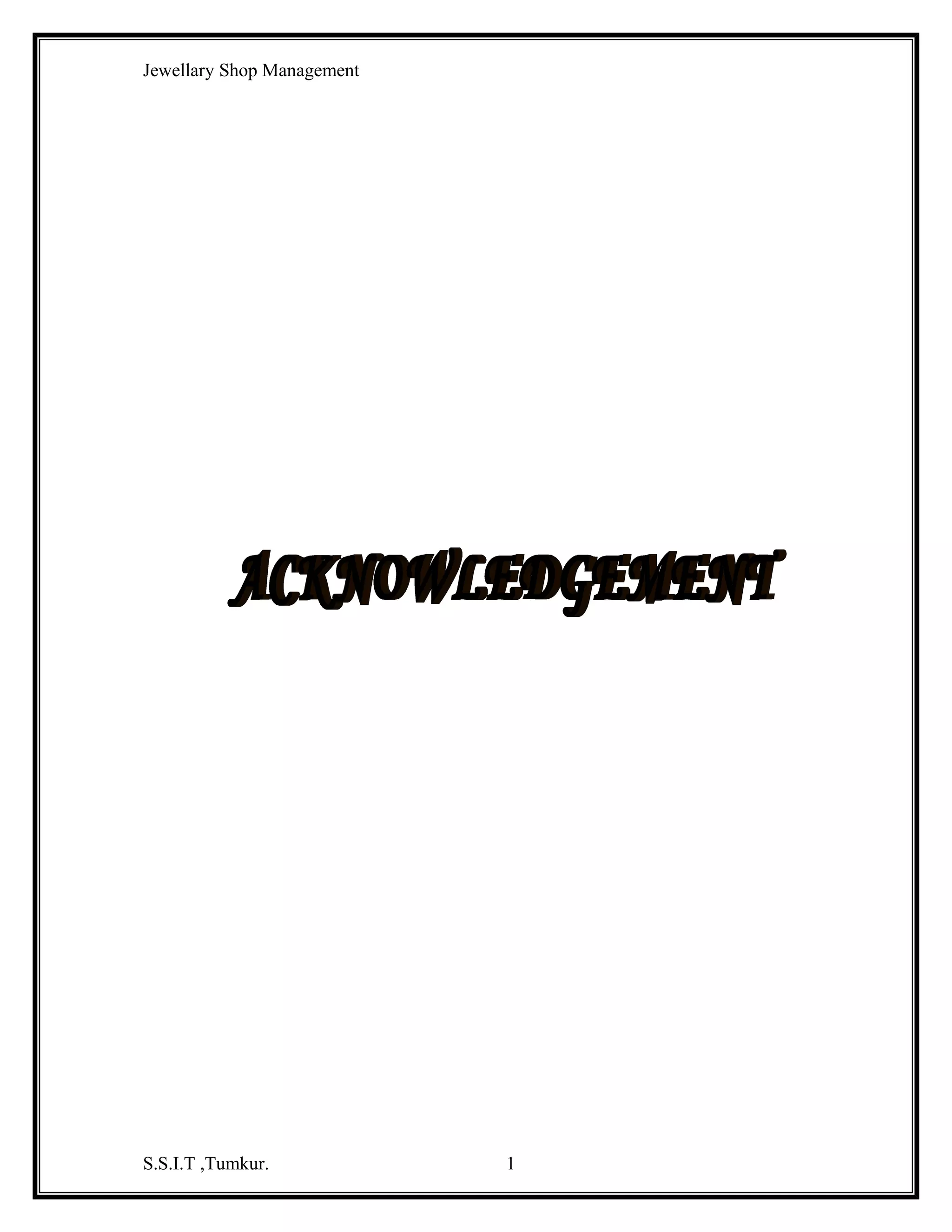 Project On Visual Basic 60 Jewellery Shop Management Pdf 