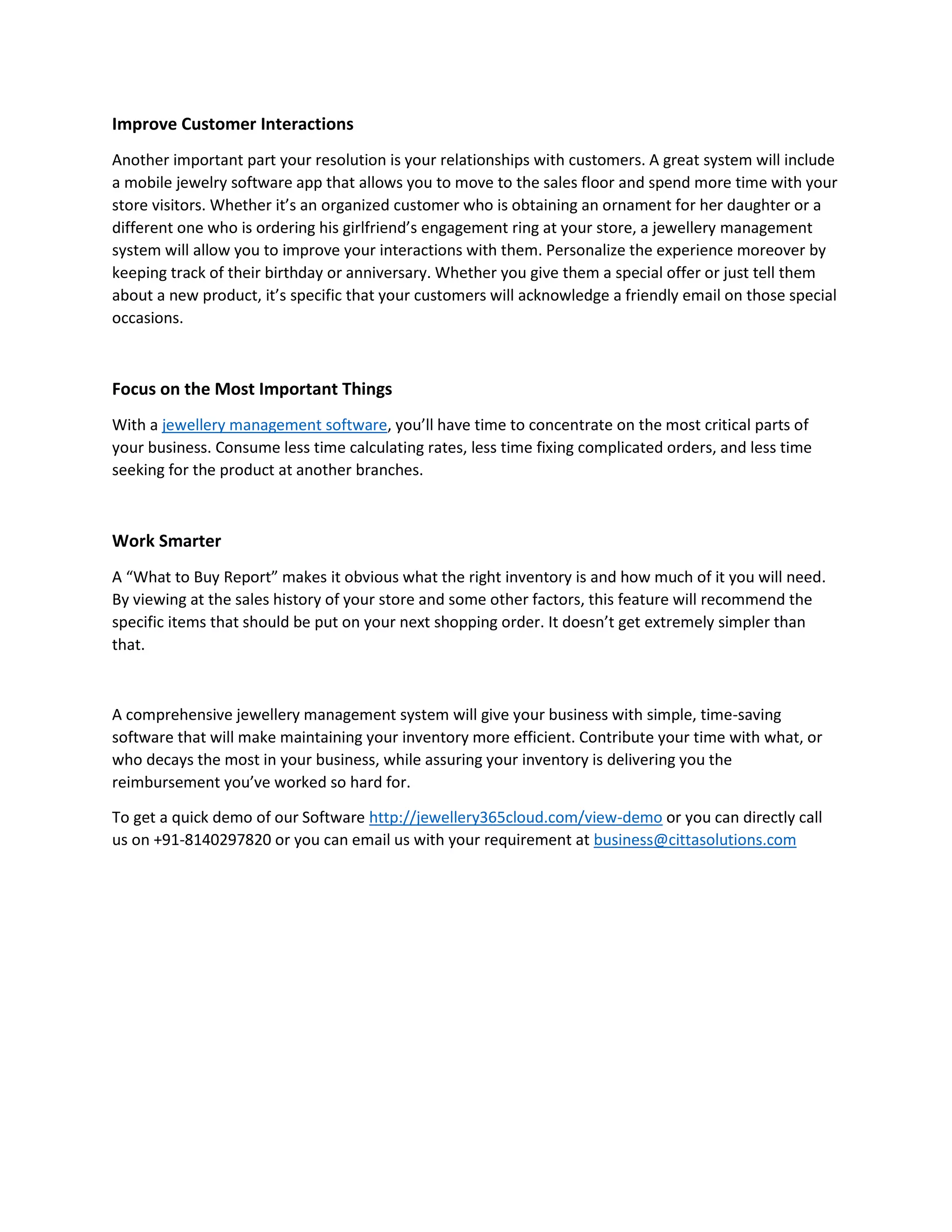 Jewellery shop management system | PDF