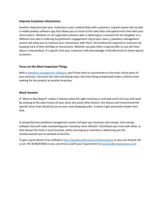 Jewellery shop management system | PDF